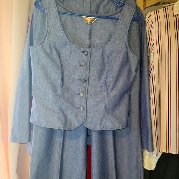 koret of california | Pants & Jumpsuits | Vintage Denim 3 Piece Suit ...